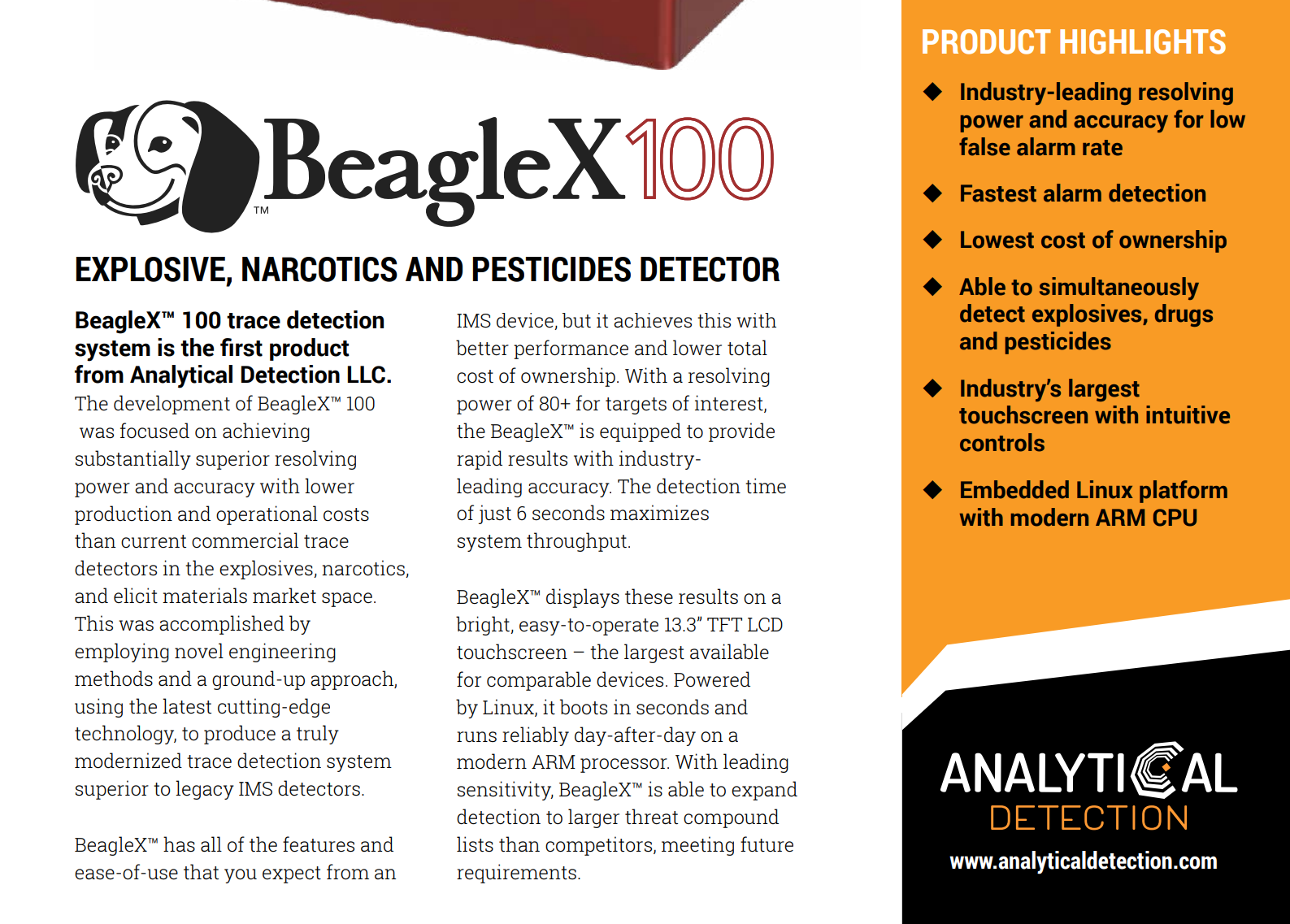 Products Compare - Analytical Detection LLC